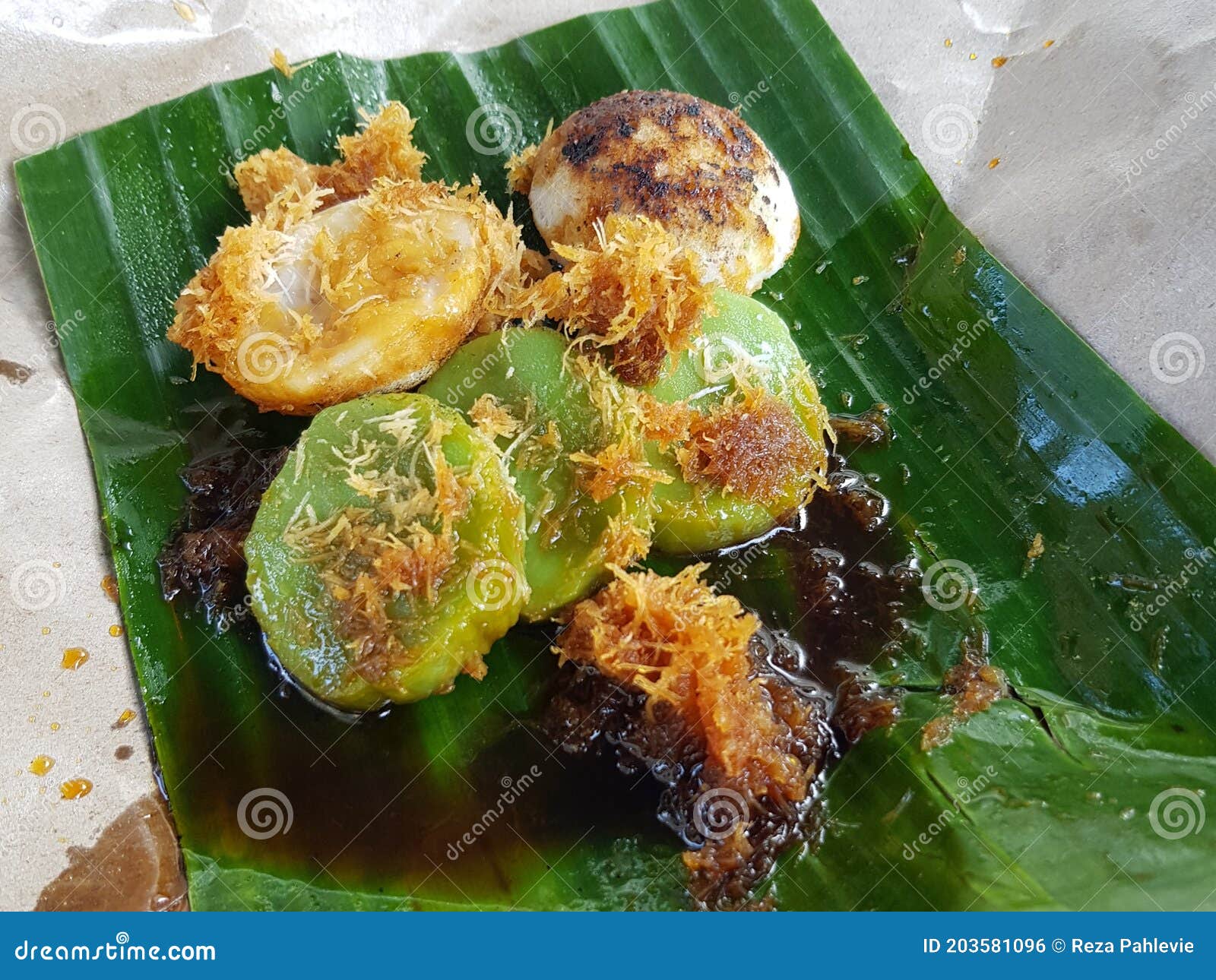 Indonesian Traditional Cake Snack Palm Stock Photo - Image of curry ...