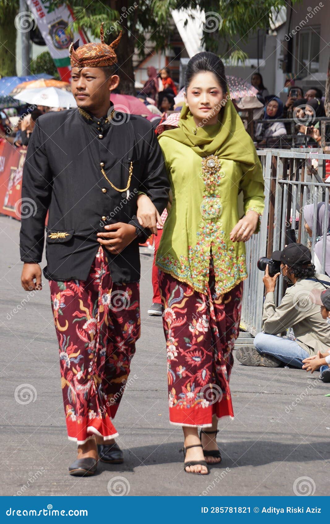 Indonesian with a Traditional Costume from East Java at BEN Carnival ...