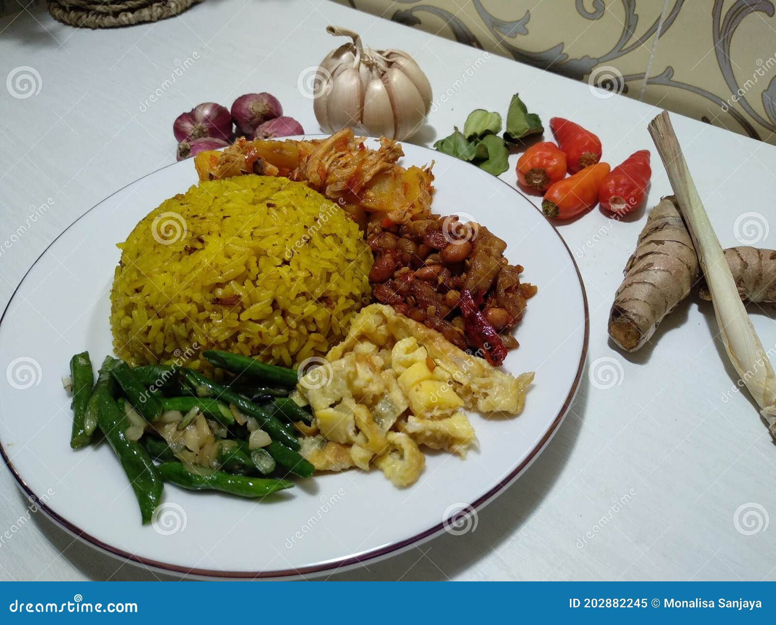 The Indonesian Traditional Cuisine Stock Image - Image of breakfast ...
