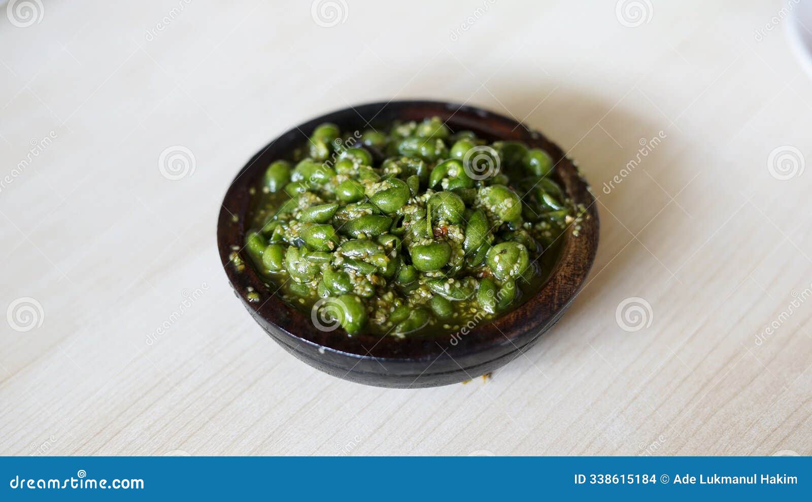 Karedok Leunca, Solanum Nigrum With Spicy Sauce Royalty-Free Stock ...