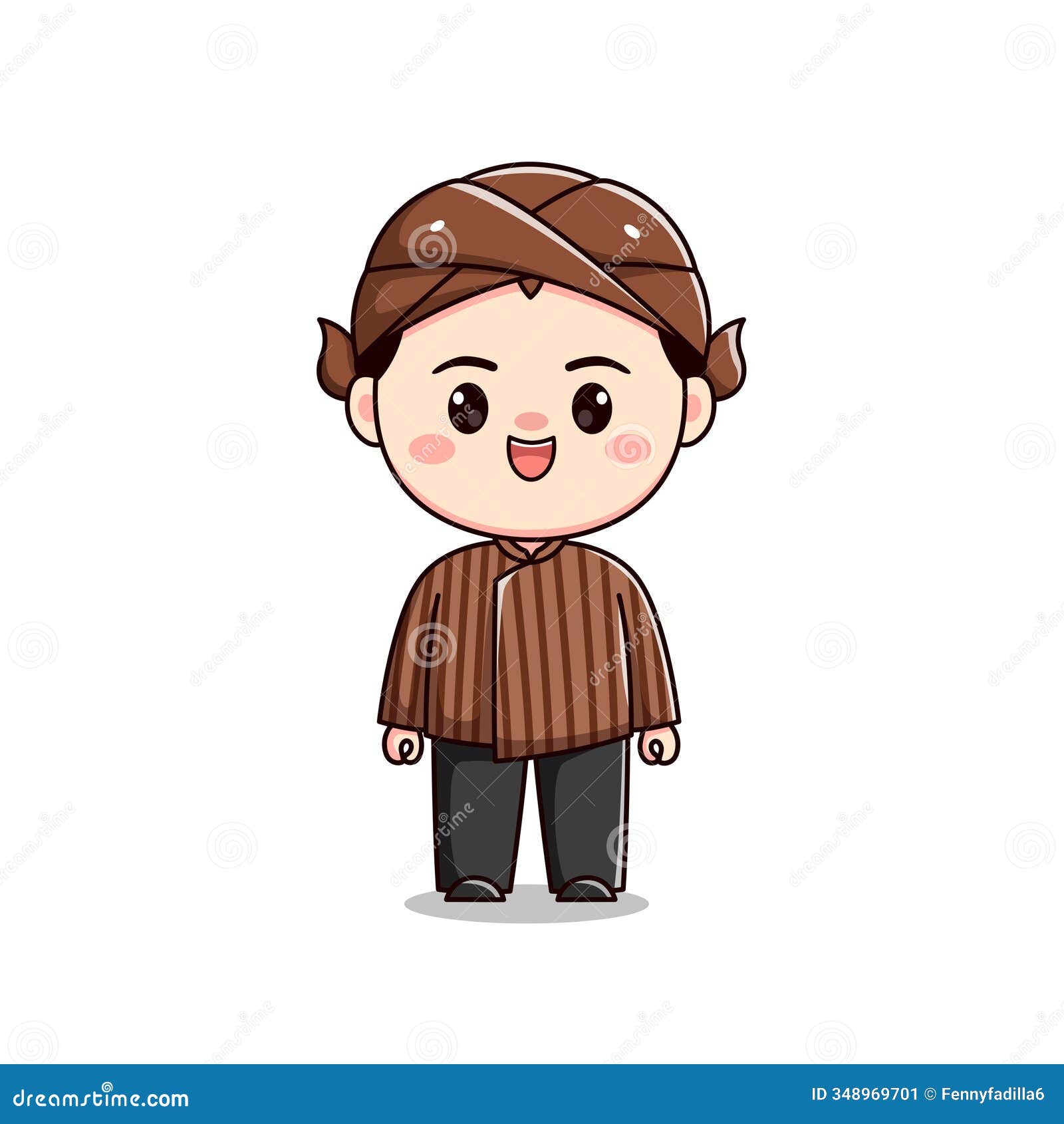 Indonesian Blangkon Cap Icon Design, Javanese Hat Symbol, Flat Style ...