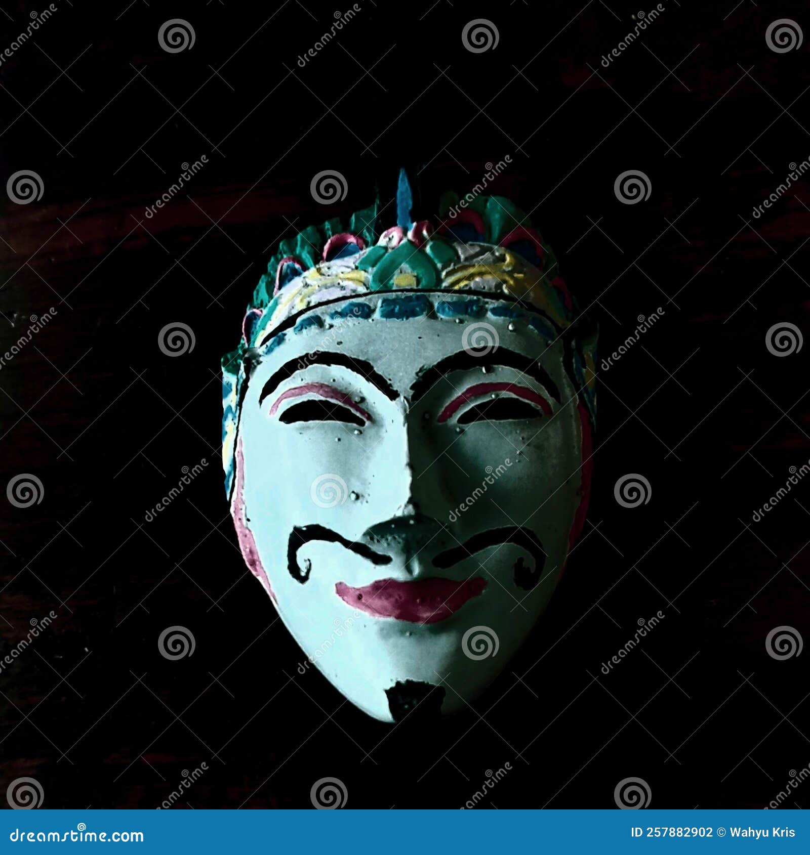 Indonesian Traditional Mask Art Stock Photo - Image of gold, drama ...