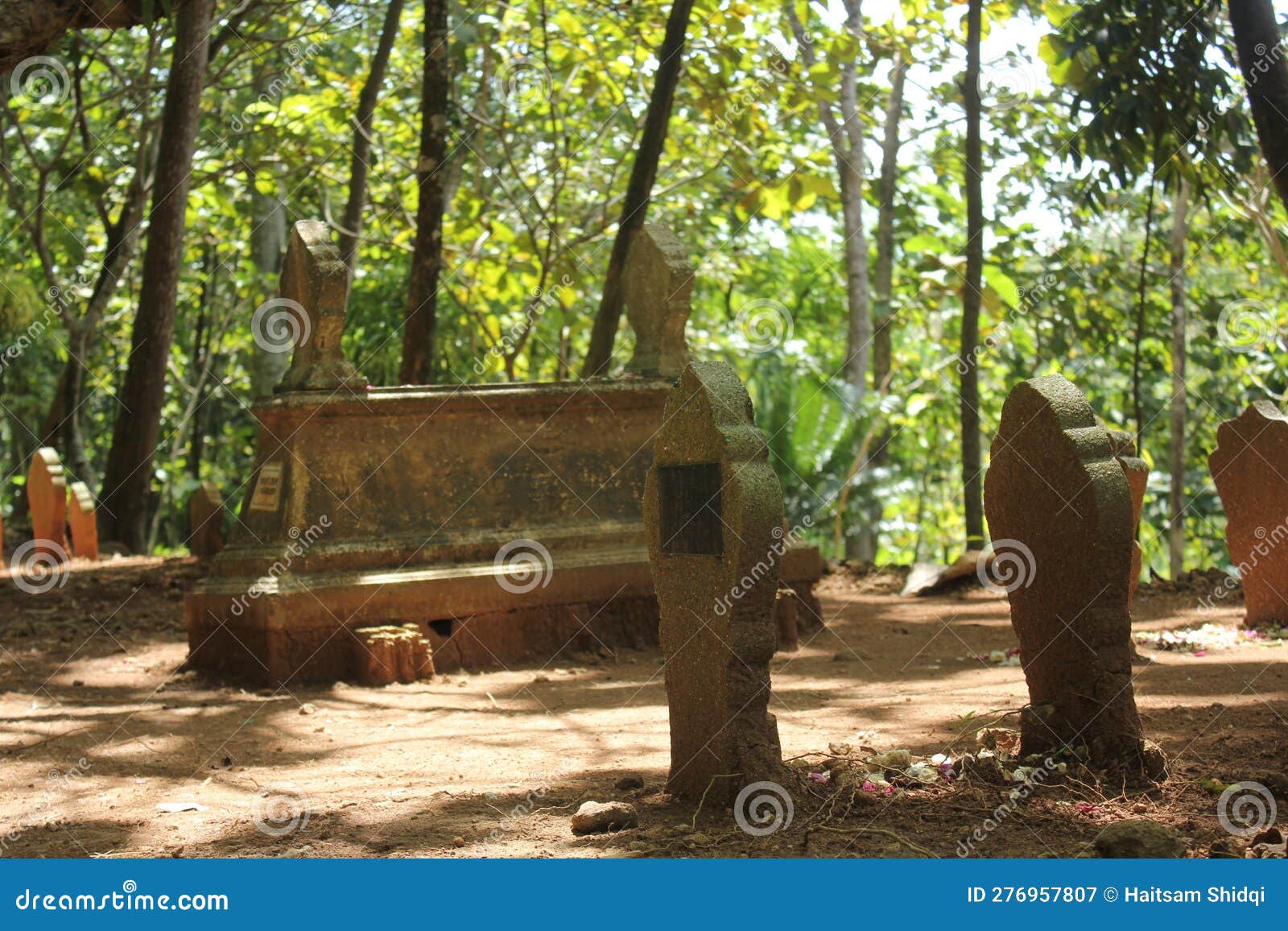 Indonesian Traditional Tomb in the Middle of the Forest Stock Image ...
