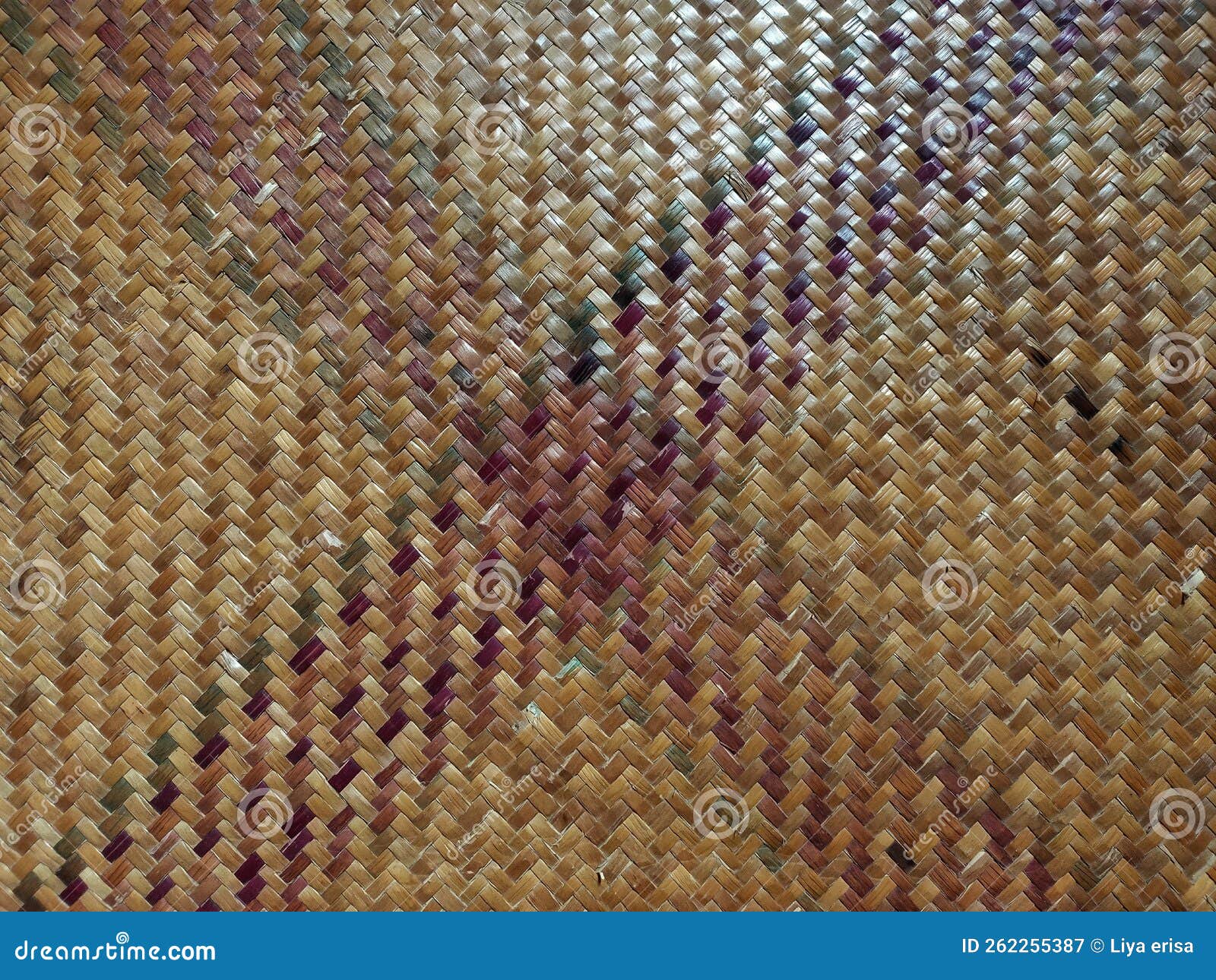 Indonesian Traditional Woven Mat Stock Image - Image of abstract ...