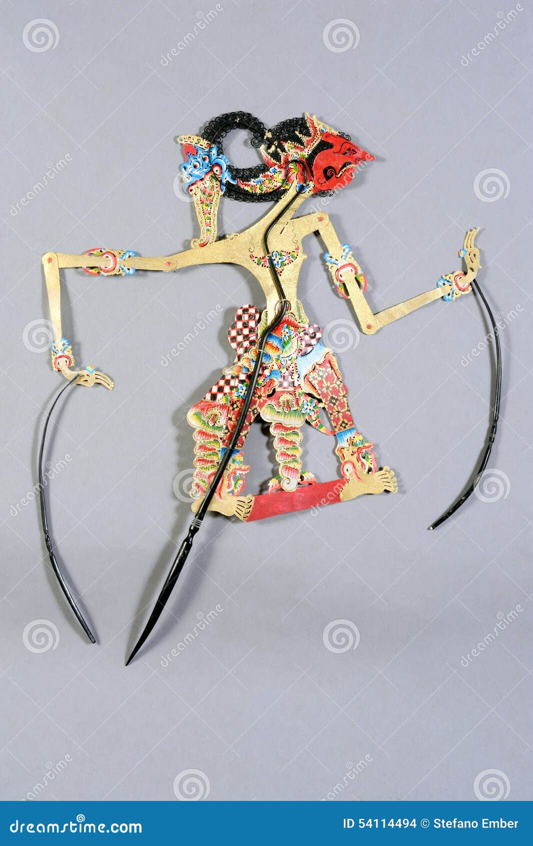 Indonesian Wayang Kulit Purwa Puppet Stock Photo - Image of asia, mask ...