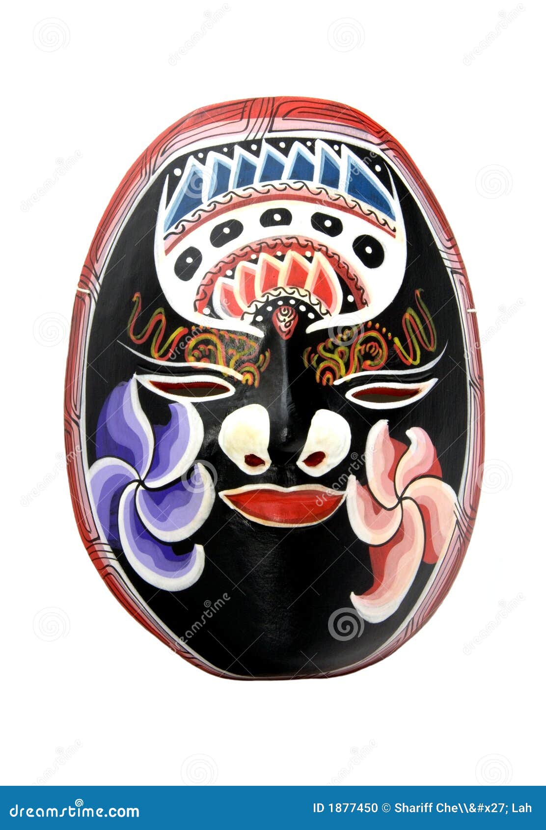 Indonesian Wooden Mask stock photo. Image of figurine - 1877450