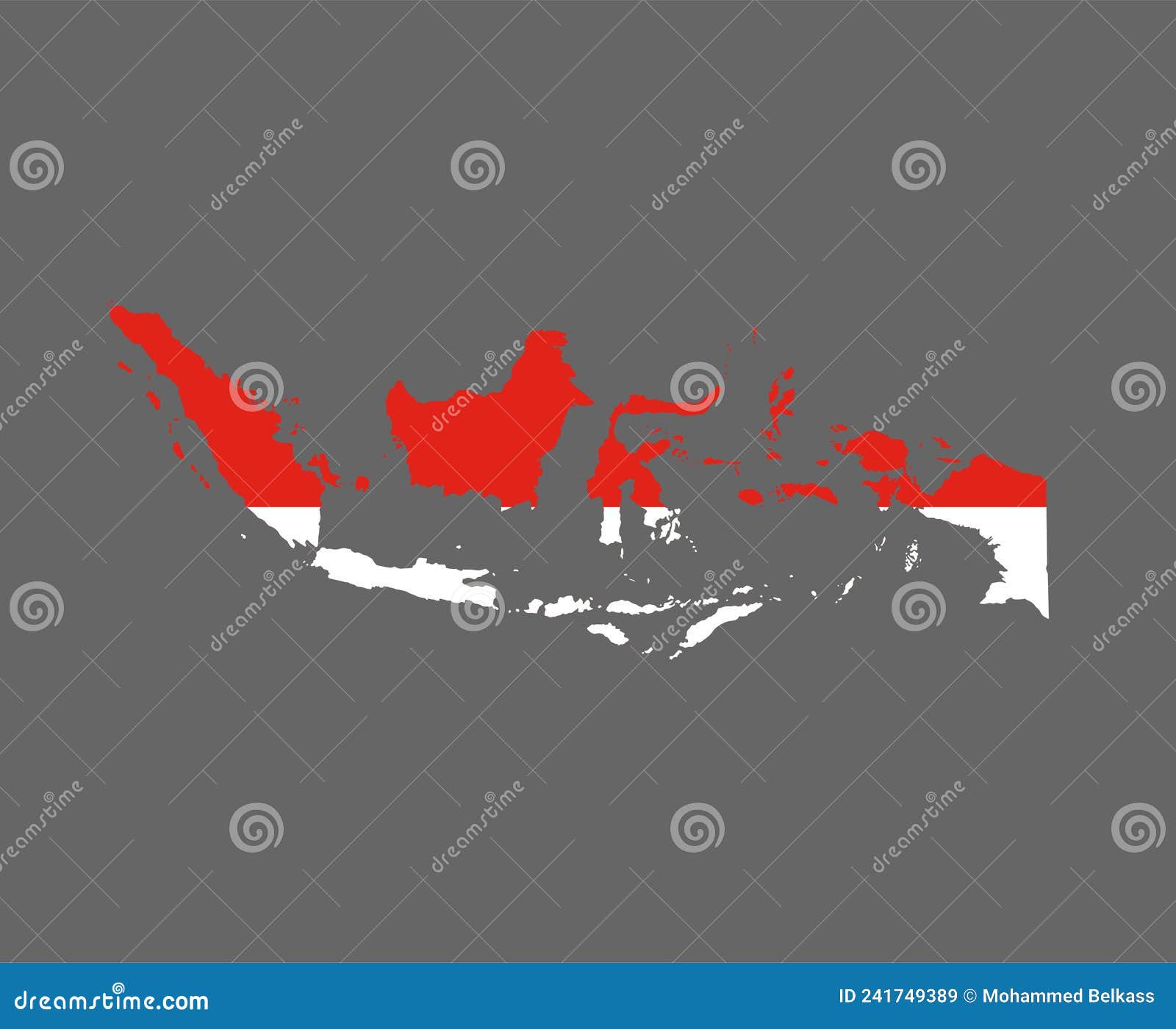 Indonesia Flag National Asia Emblem Map Icon Vector Stock Vector ...