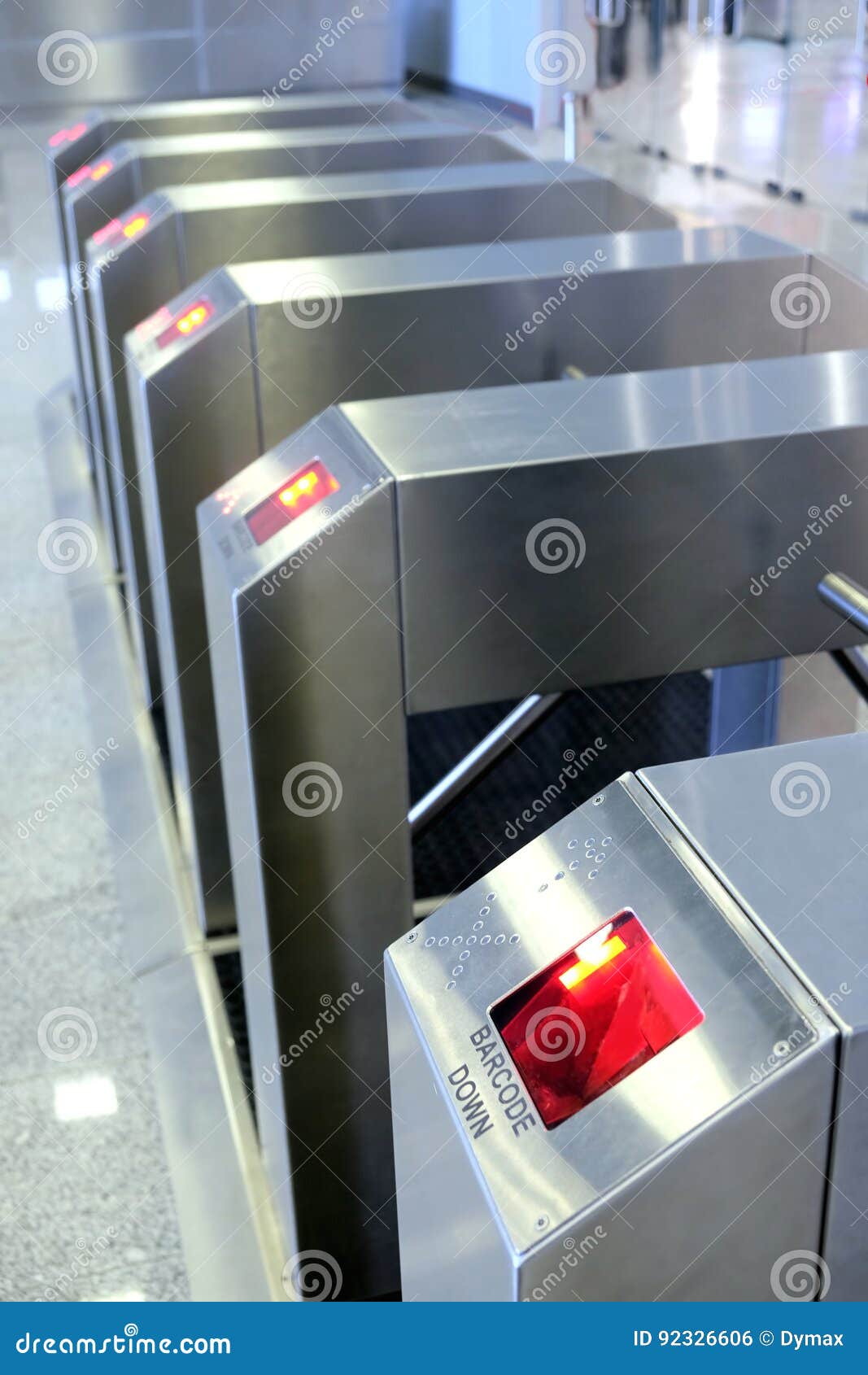Indoor Access Control System Closeup Stock Photo - Image of light ...