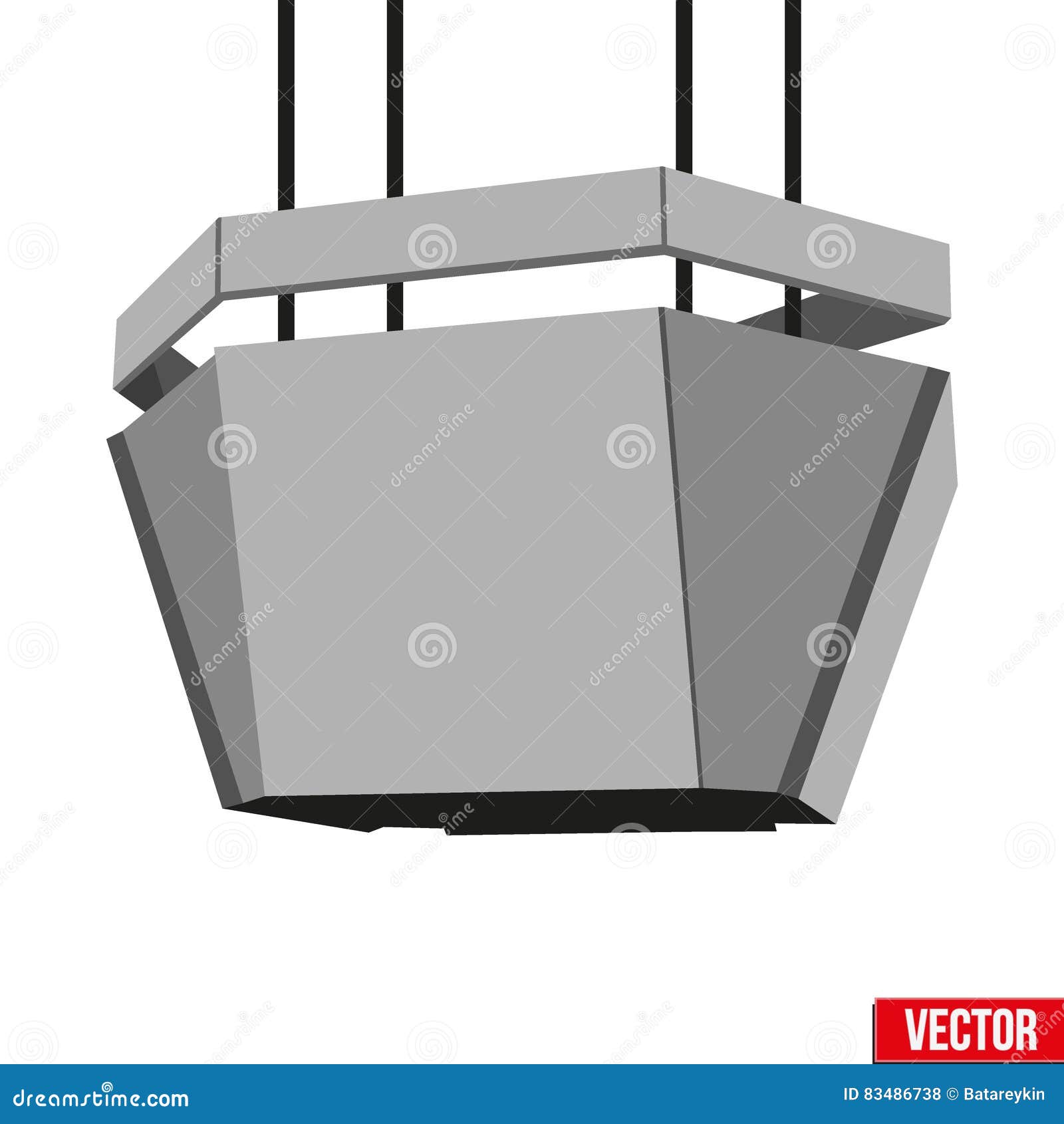 Indoor Advertising Cube LED Panel Stock Vector - Illustration of ...