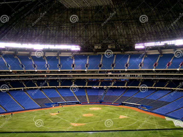 Indoor Baseball Diamond stock photo. Image of jays, toronto - 3766862