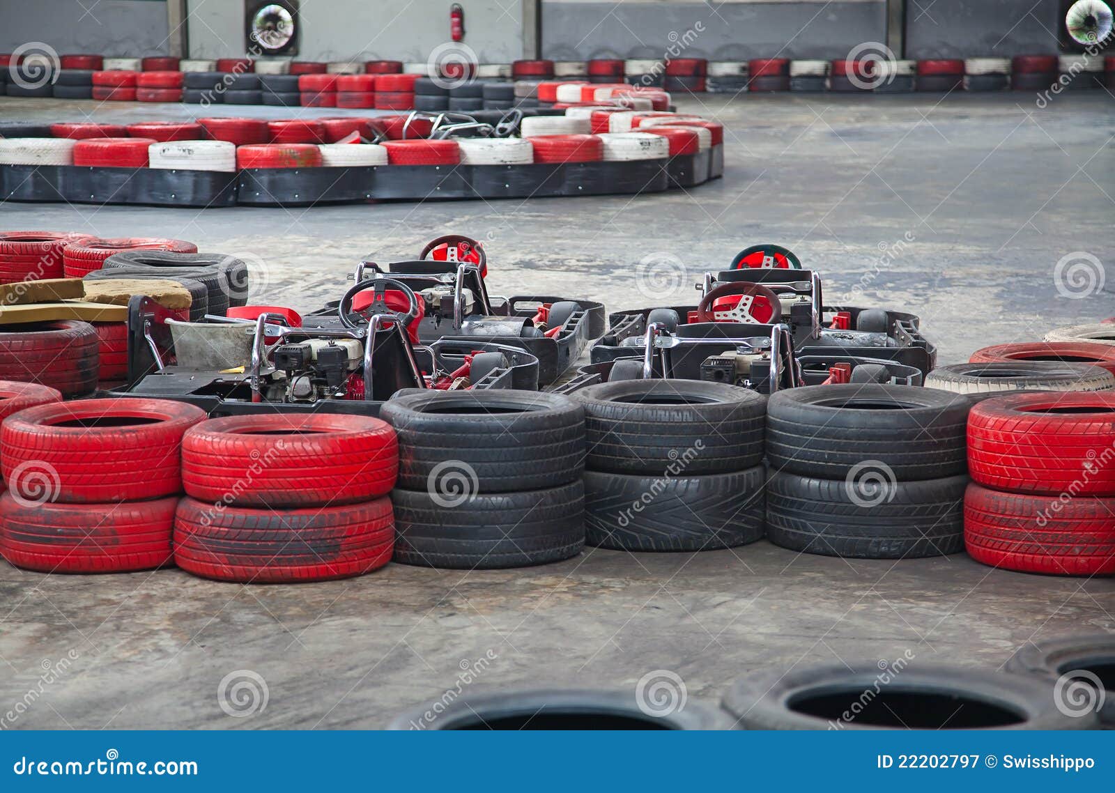 Indoor carting stock image. Image of motion, karting - 22202797
