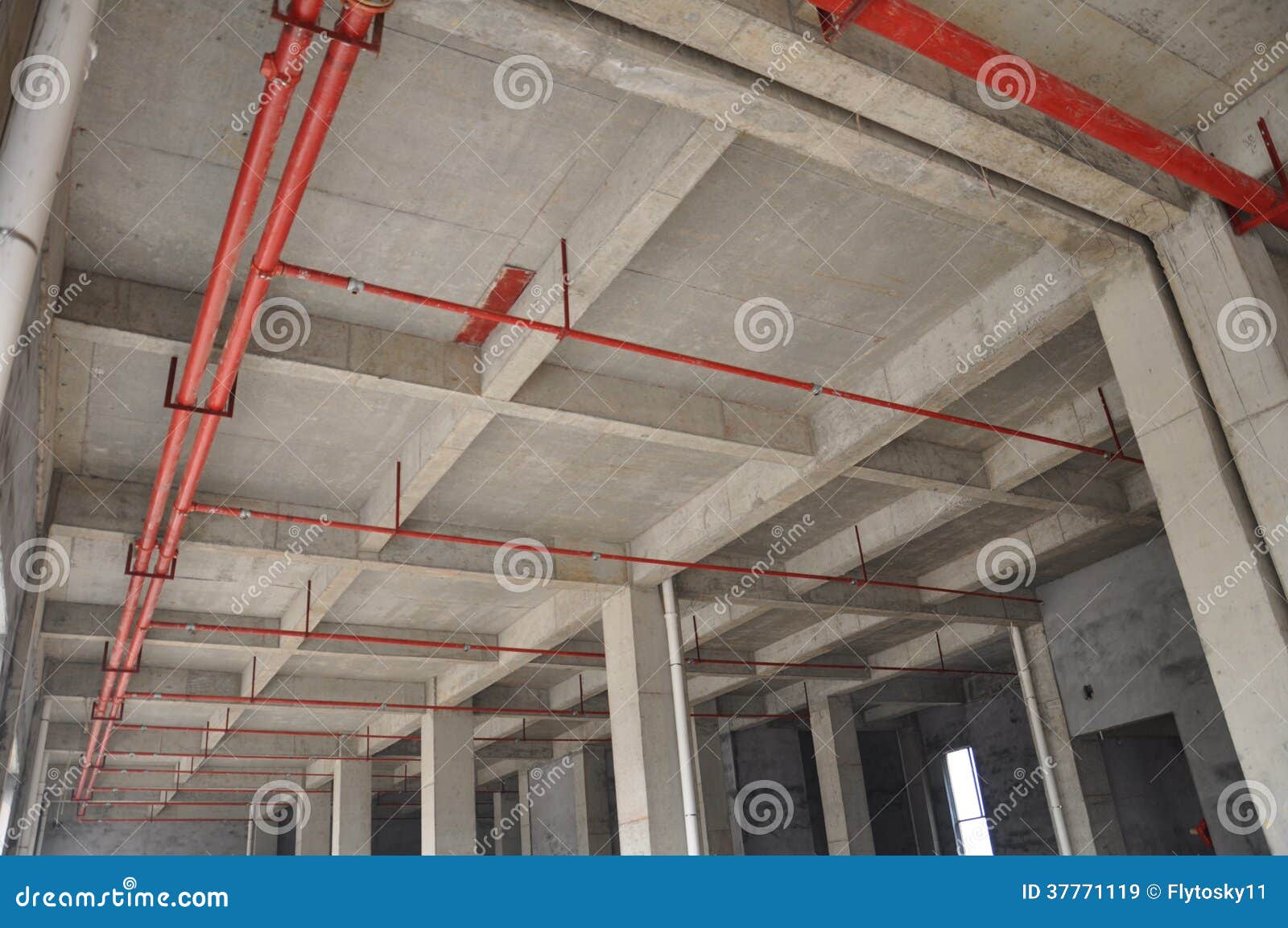 Indoor construction site stock image. Image of electric - 37771119