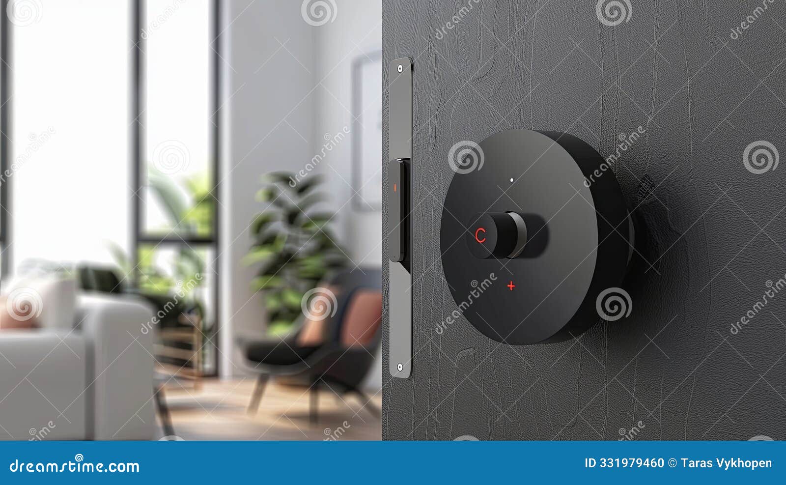 Indoor Control Panel on the Wall of a Smart Home Stock Photo - Image of ...
