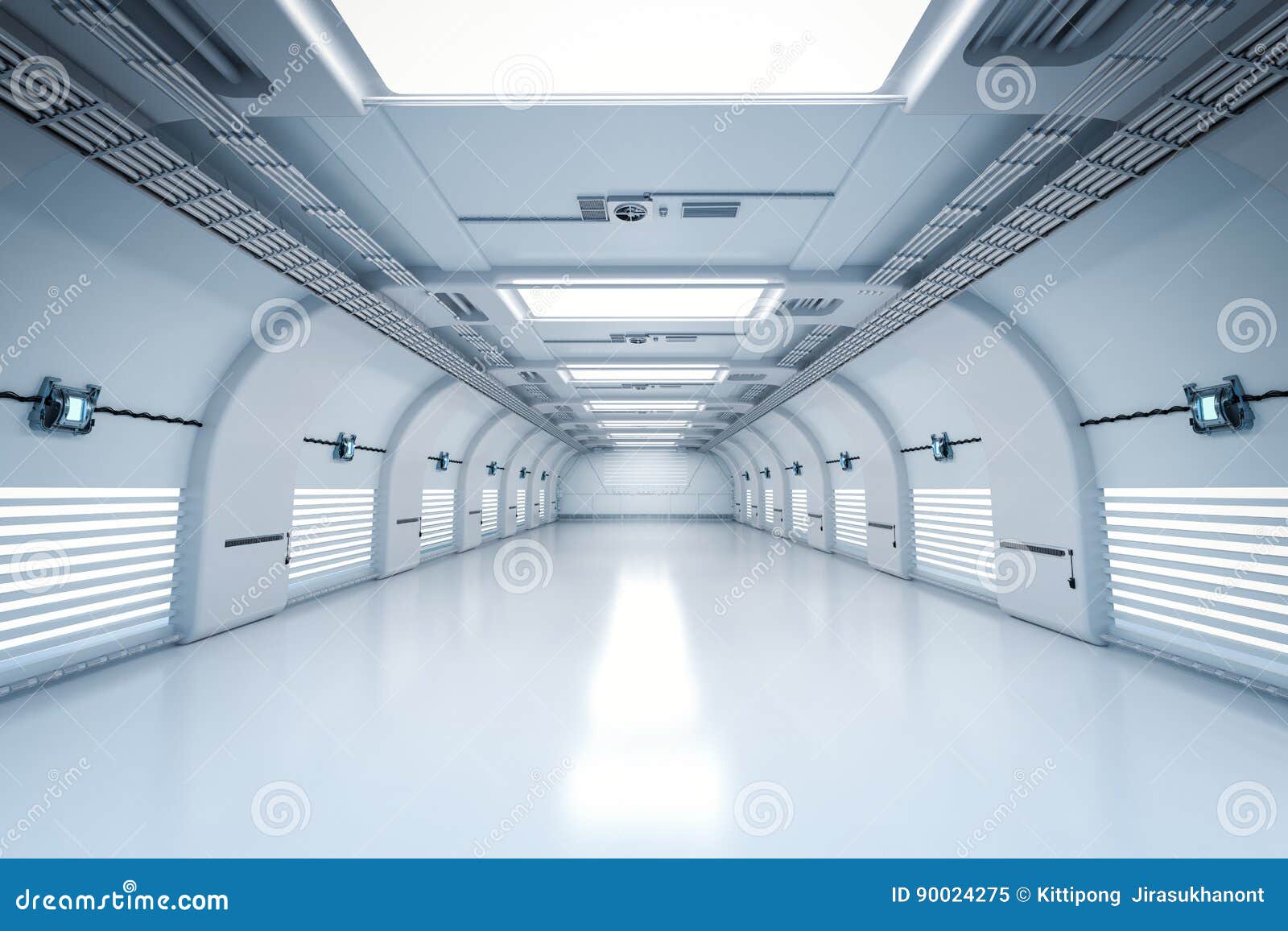 Indoor empty factory stock illustration. Illustration of inside - 90024275