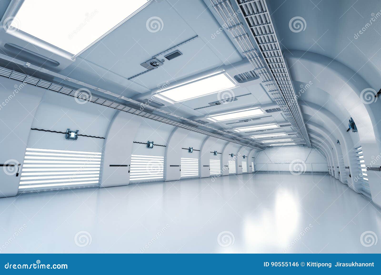 Indoor empty factory stock photo. Image of architecture - 90555146