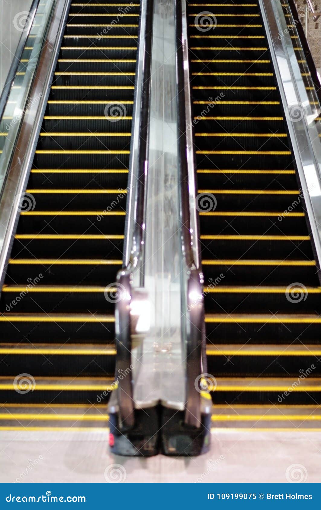 Indoor Escalator with View Looking Up Stock Image - Image of modern ...