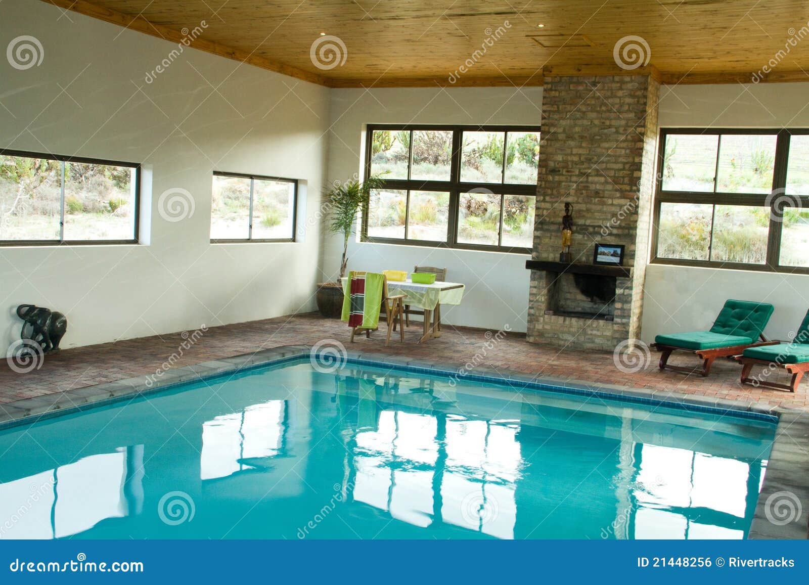 Indoor Heated Swimming Pool Stock Photo - Image of indoor, pool: 21448256