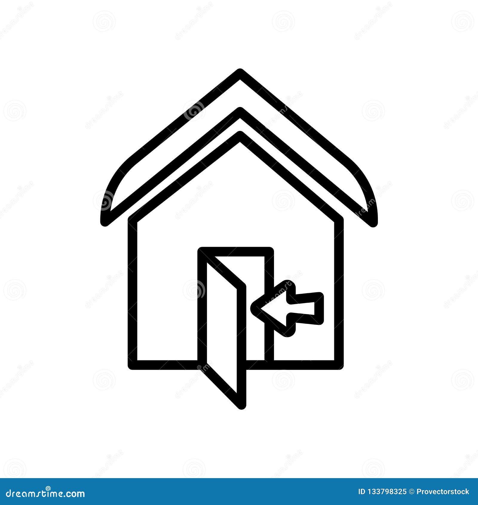 Indoor Icon Vector Isolated on White Background, Indoor Sign Stock ...