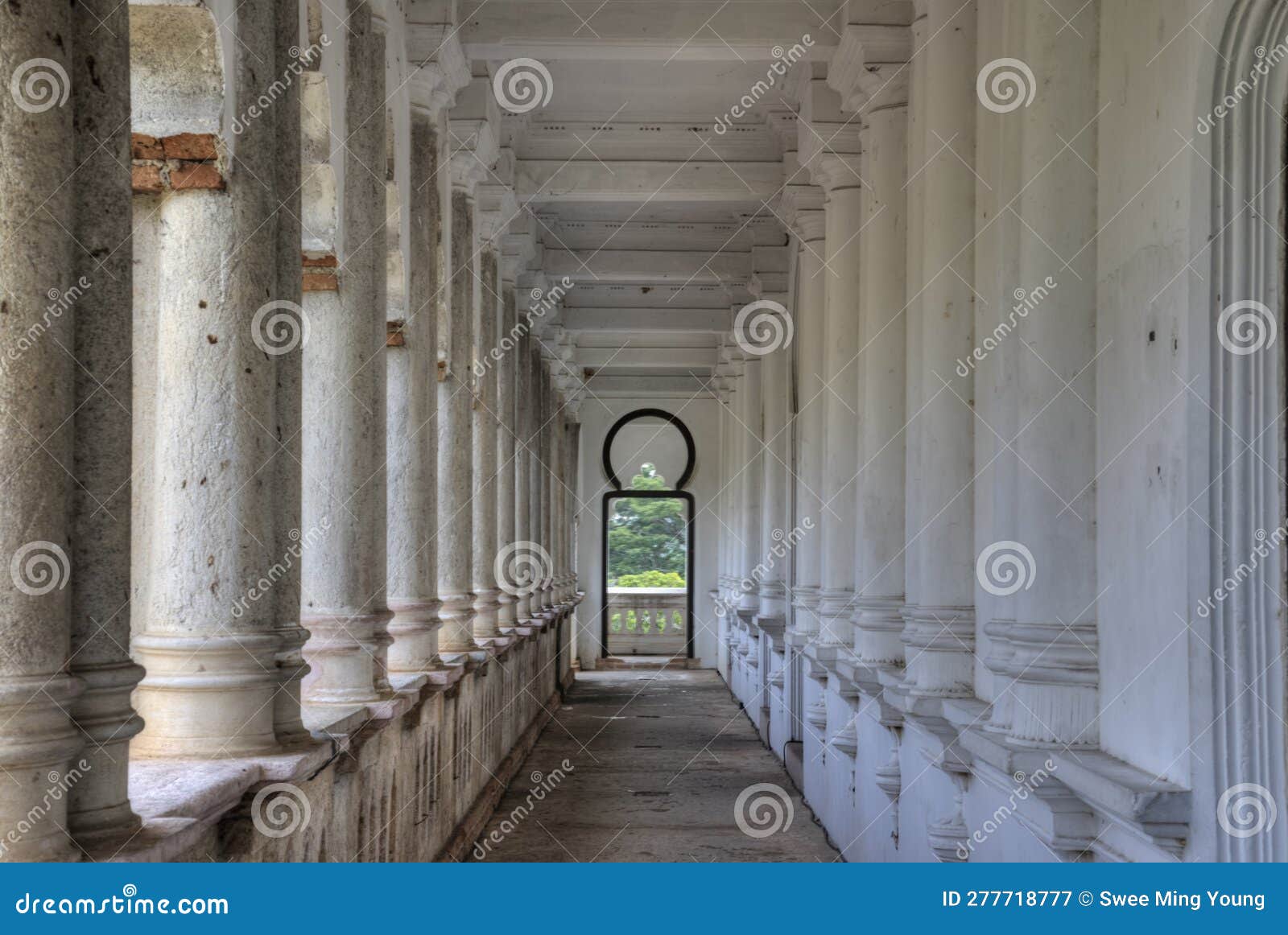 Indoor Scene of the Architectural Structure of the Deserted Colonial ...