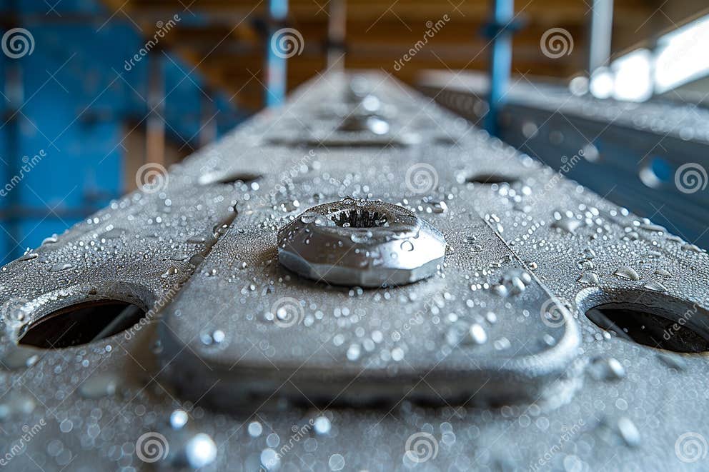 Indoor Installation Scuffed Scaffolding and Stepladder for Construction ...