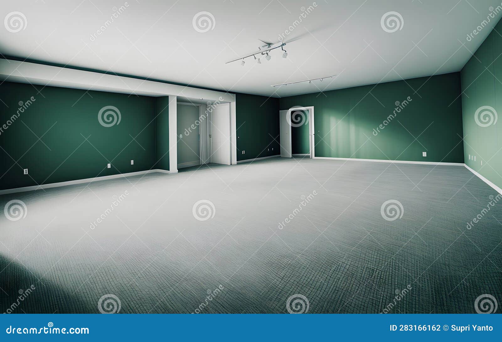 Indoor Interior Empty Space Room Background Stock Illustration ...
