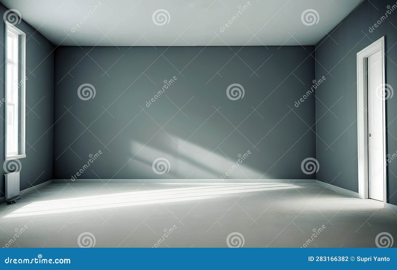 Indoor Interior Empty Space Room Background Stock Illustration ...