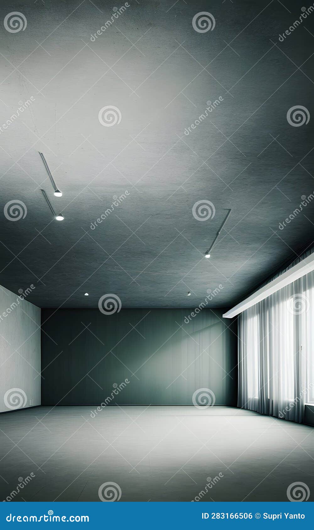 Indoor Interior Empty Space Room Background Stock Illustration ...