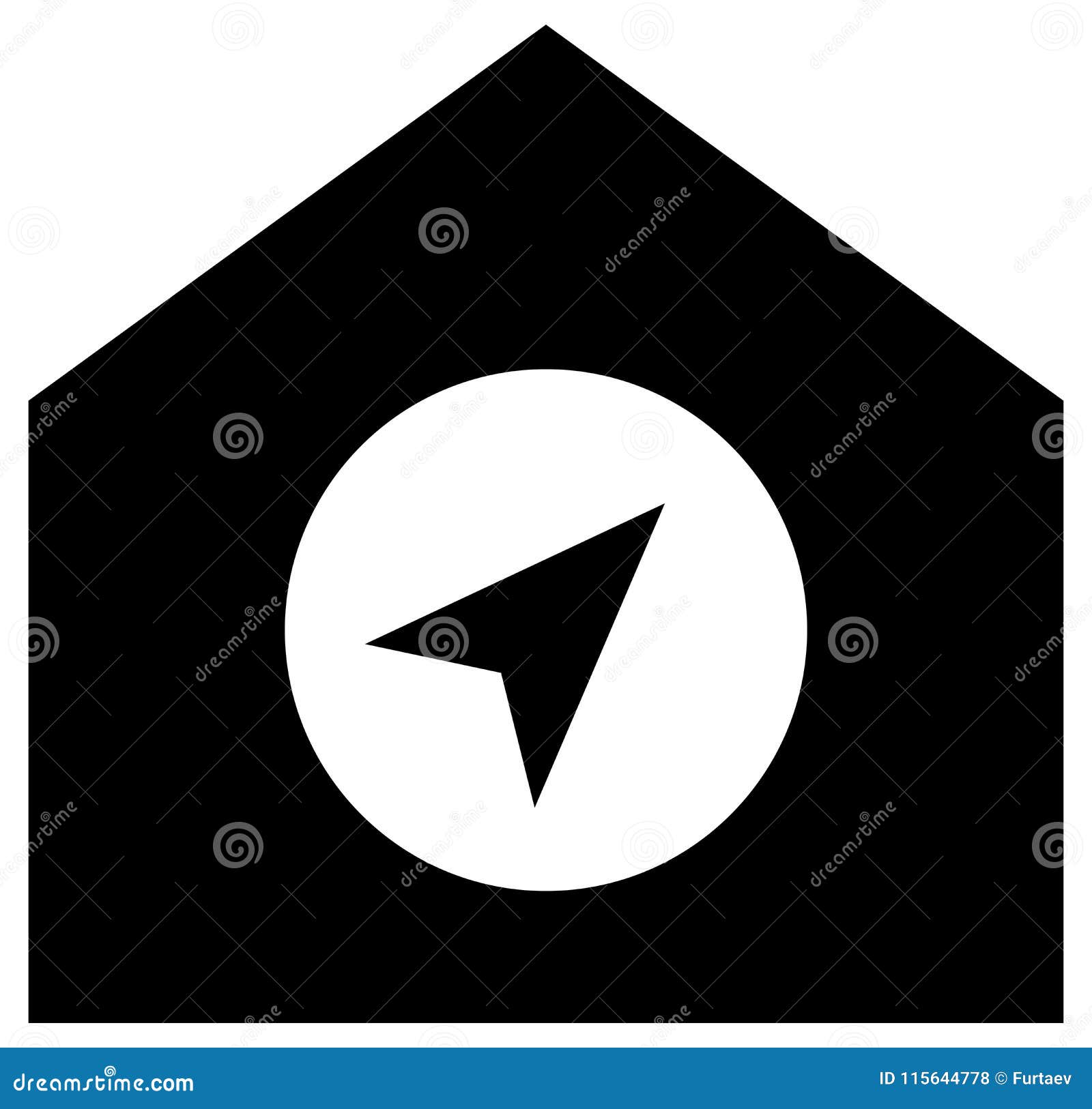 Indoor location icon stock vector. Illustration of icon - 115644778