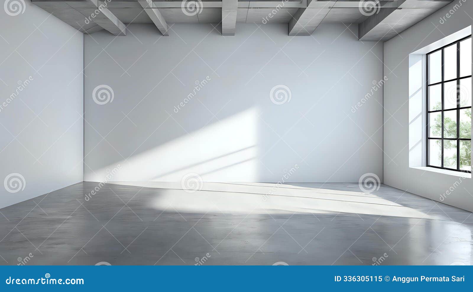 Indoor Minimalist Studio Background Featuring a Spacious Room with a ...