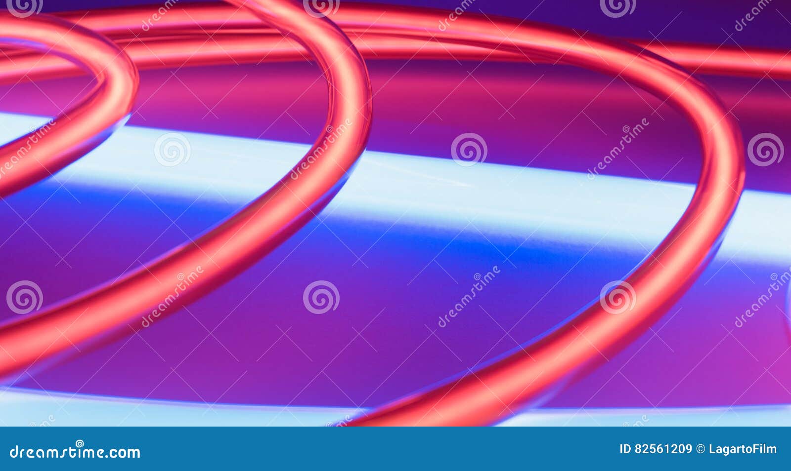 Indoor Neon Lights Decoration Stock Illustration - Illustration of ...