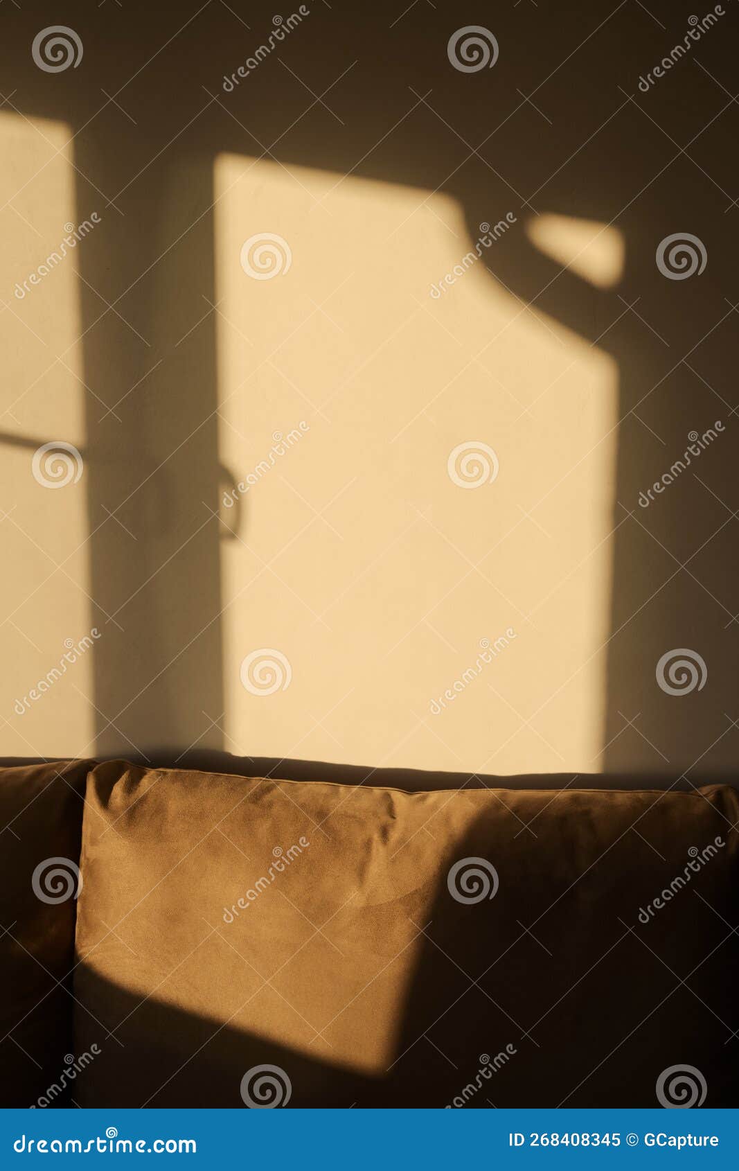 Indoor Photo of Shadow Patterns on Wall and Couch during Sunset Stock ...