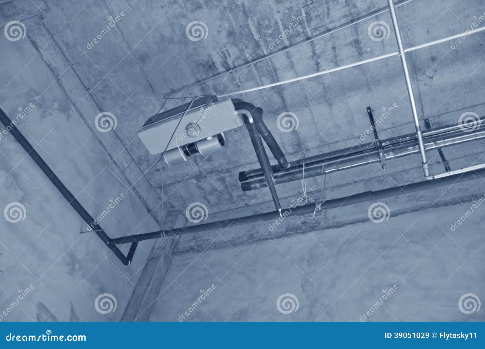 Indoor pipeline stock image. Image of framework, conditioners - 39051029