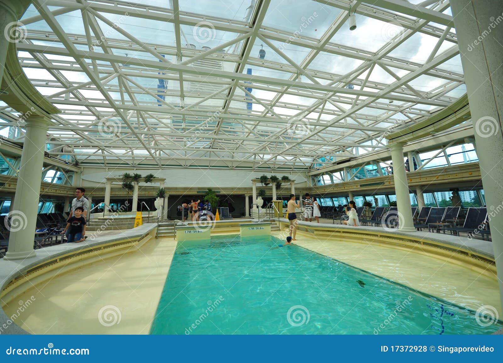 Indoor Pool, Solarium of Legend of the Seas Editorial Stock Photo ...