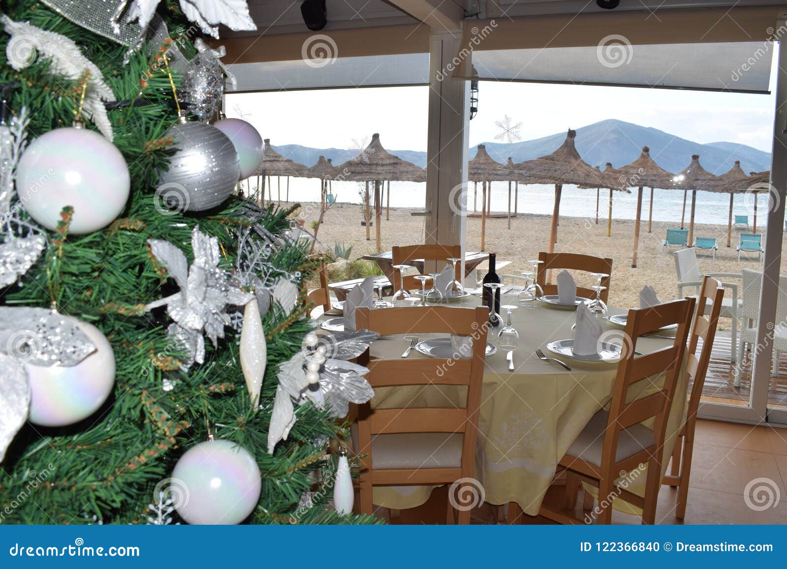 Indoor restaurant view stock photo. Image of house, branches - 122366840