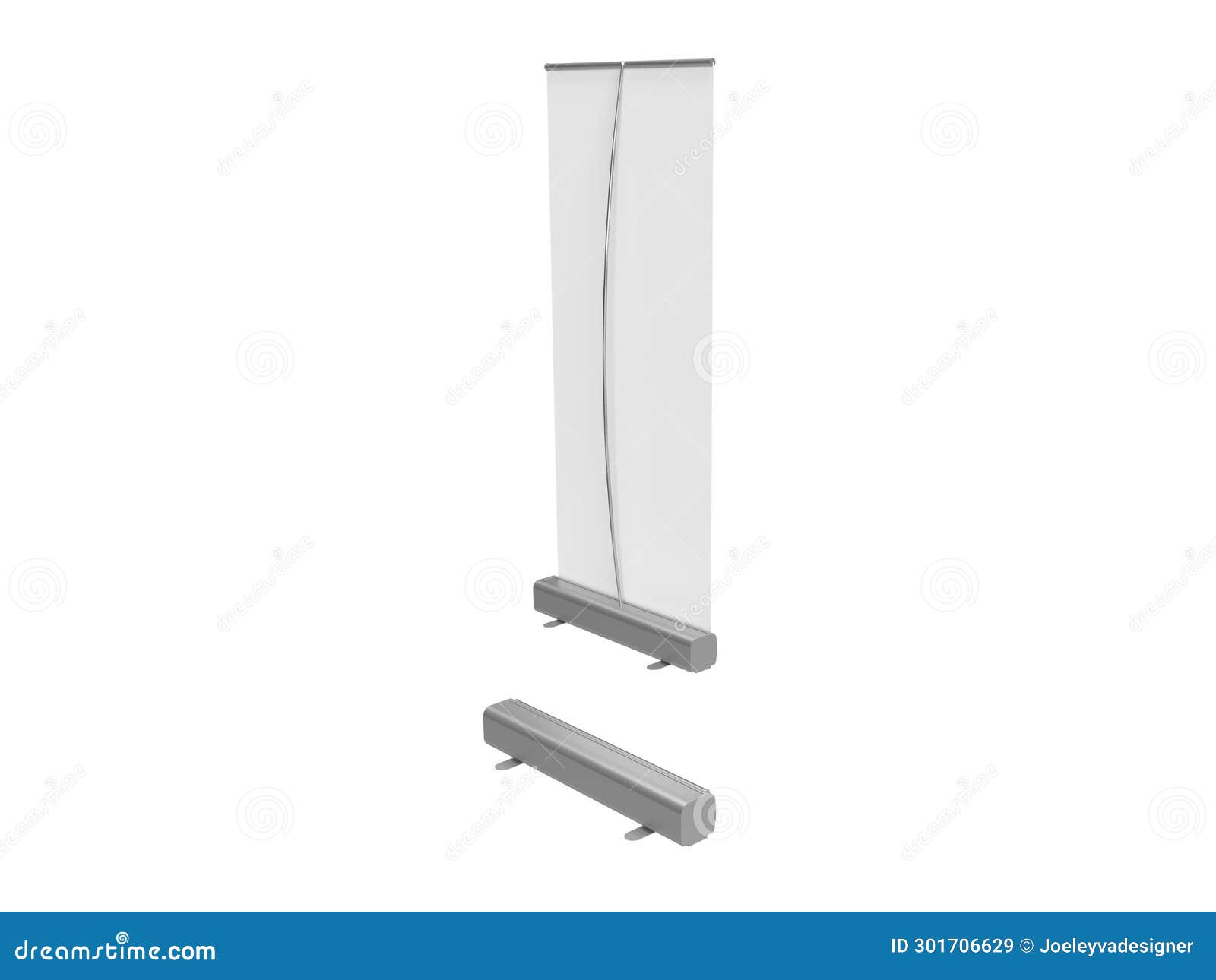 Indoor Retractable Sign Advertising Banner Stock Image - Image of setup ...