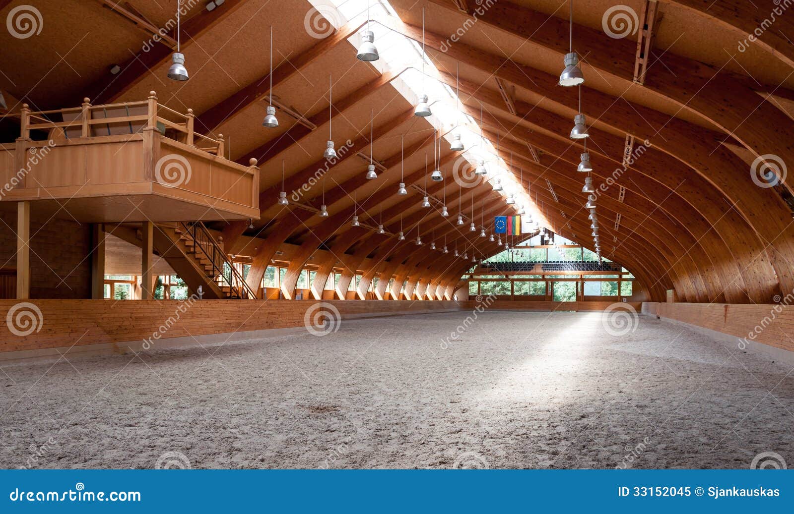 Indoor riding hall stock image. Image of field, house - 33152045