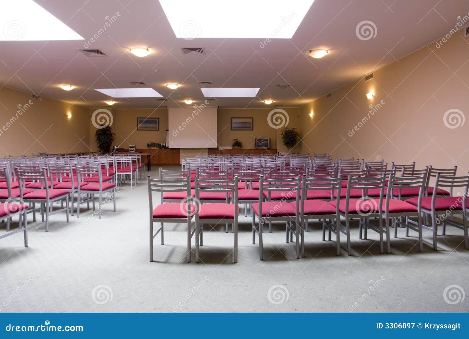 Indoor Seminar Room Interior Stock Image - Image of rows, prepared: 3306097