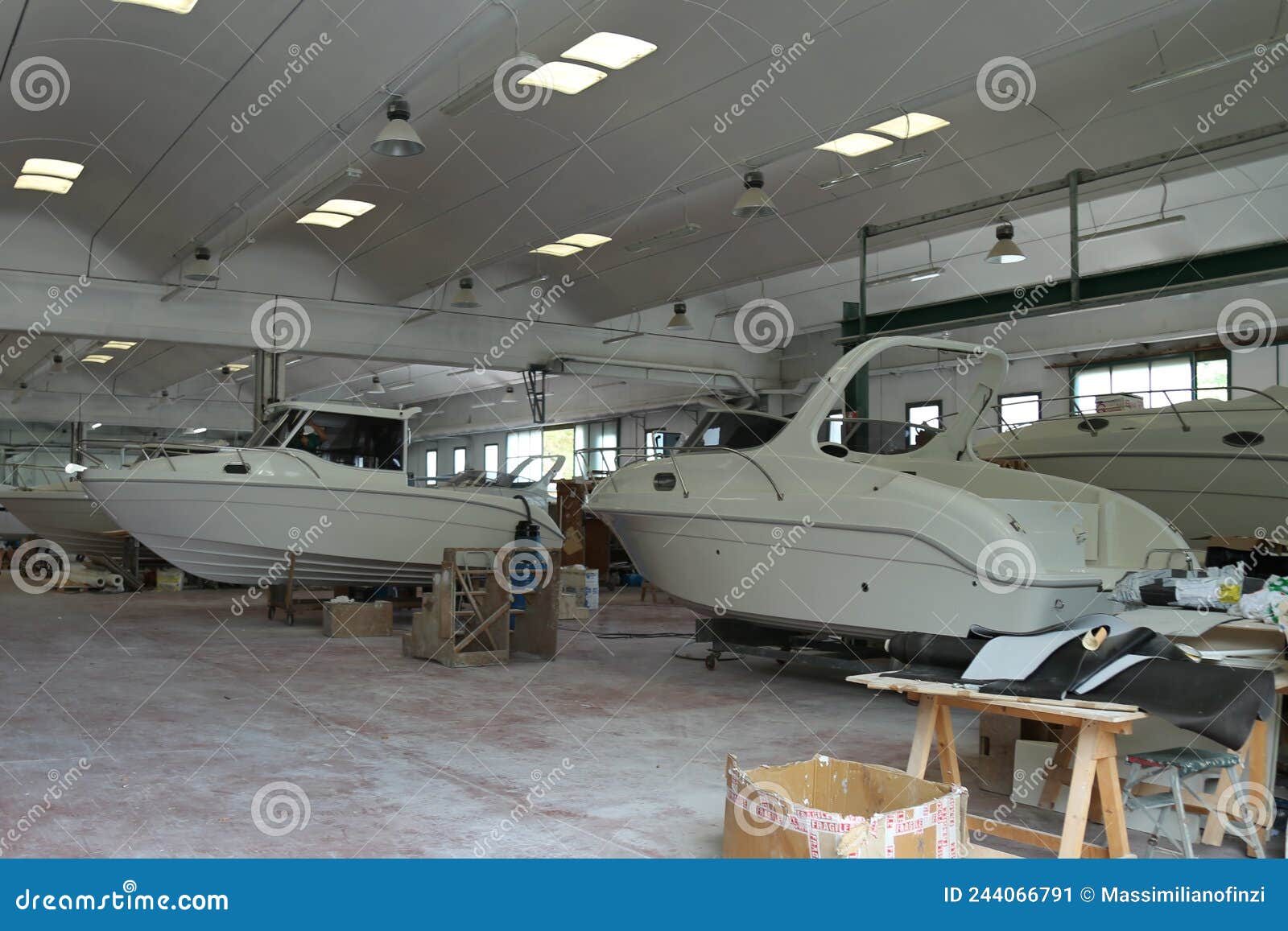 Indoor Shipyard of Speed Boats in Construction Editorial Photo - Image ...