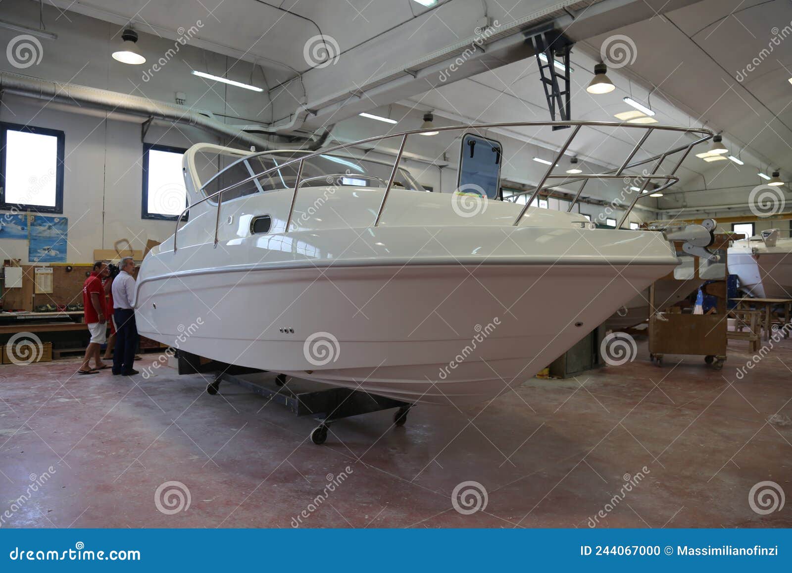 Indoor Shipyard of Speed Boats in Construction Editorial Image - Image ...