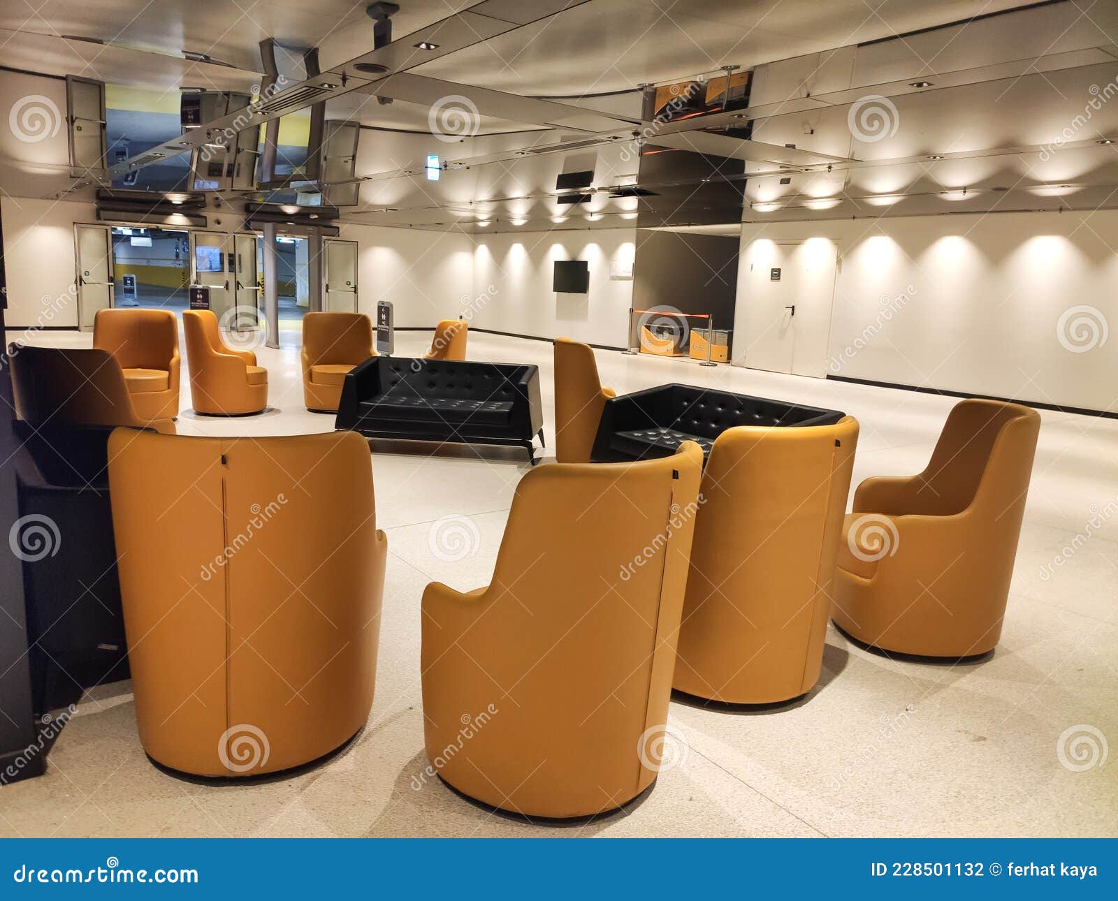 An Indoor Sitting-rest Area Stock Photo - Image of floor, restaurant ...