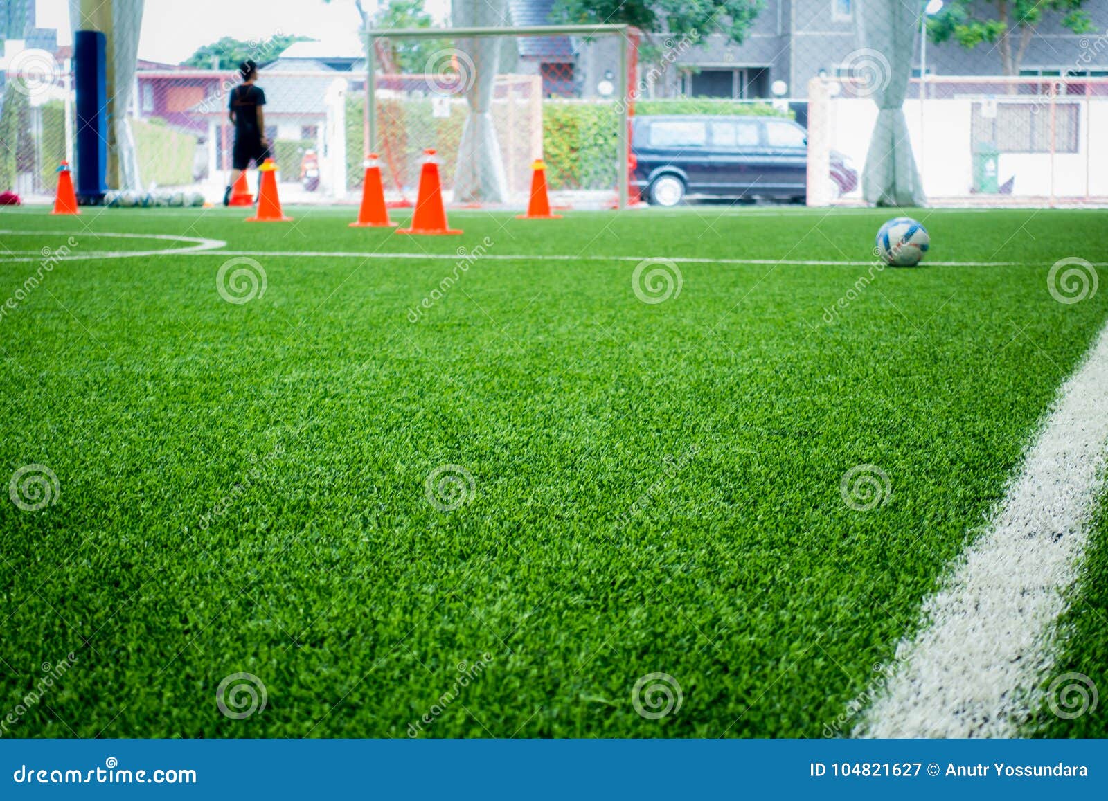 Indoor Soccer Training Ground Abstract Blur Background Stock Image ...
