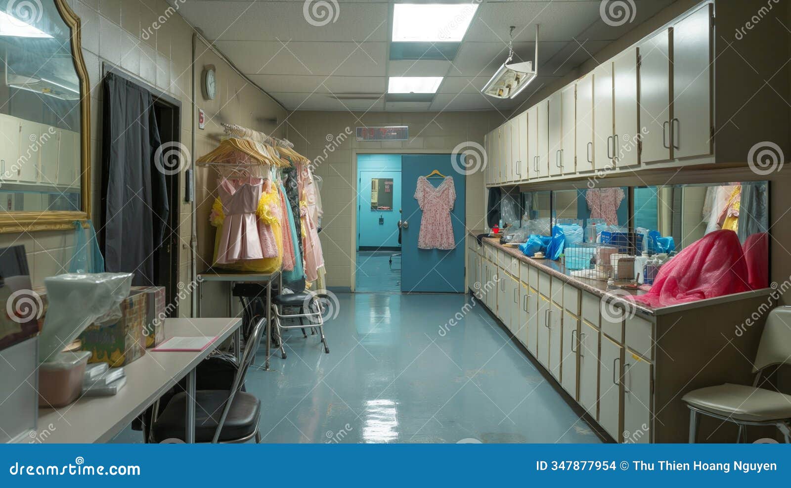 Indoor Theme for Wallpaper, Clothes Room Stock Photo - Image of style ...