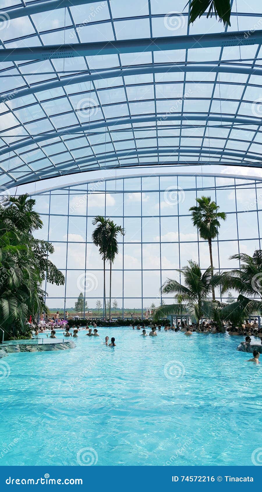 Indoor therme pool editorial photo. Image of flours, bucharest - 74572216