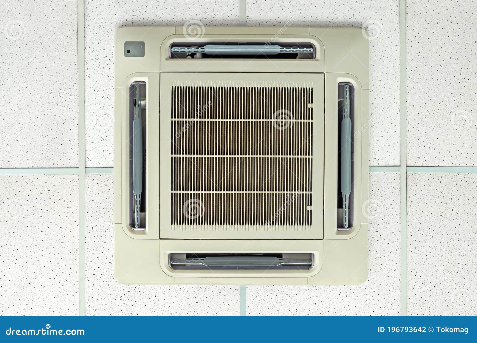 Indoor Unit of Cassette Air Conditioner Stock Photo - Image of hvac ...