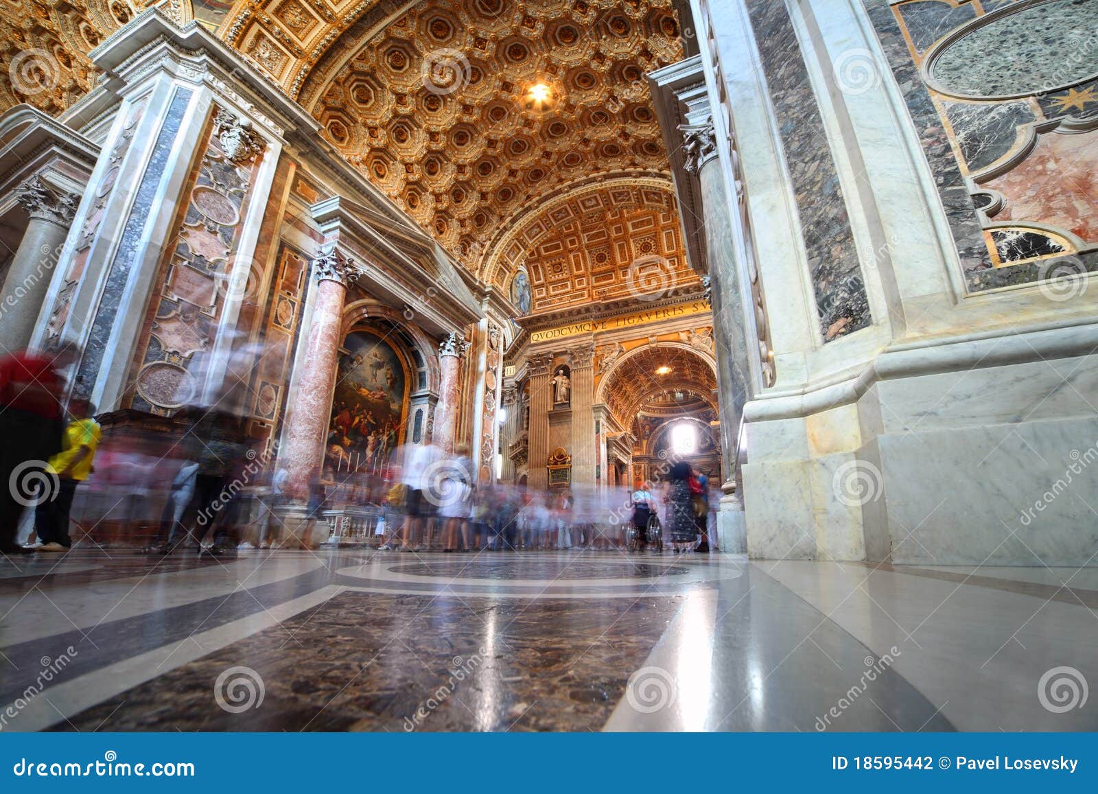 Indoor View of Basilica Di San Pietro in Rome Editorial Photography ...