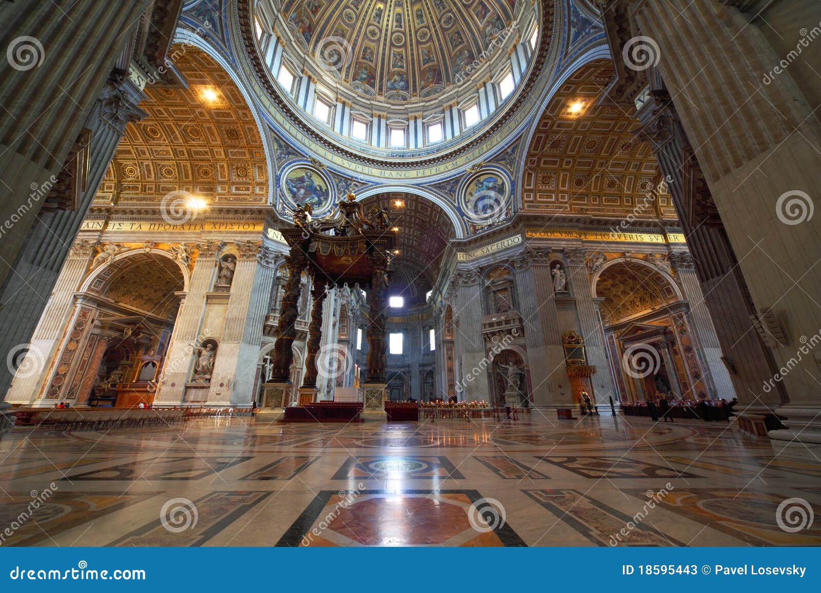 Indoor View of Basilica Di San Pietro in Rome Editorial Stock Photo ...