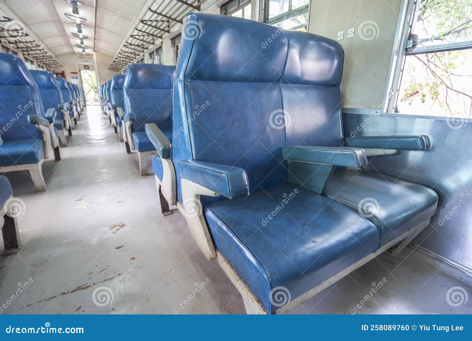 Old Train Cabin Interior. Old Train Carriage. Inside The Wagon Train ...