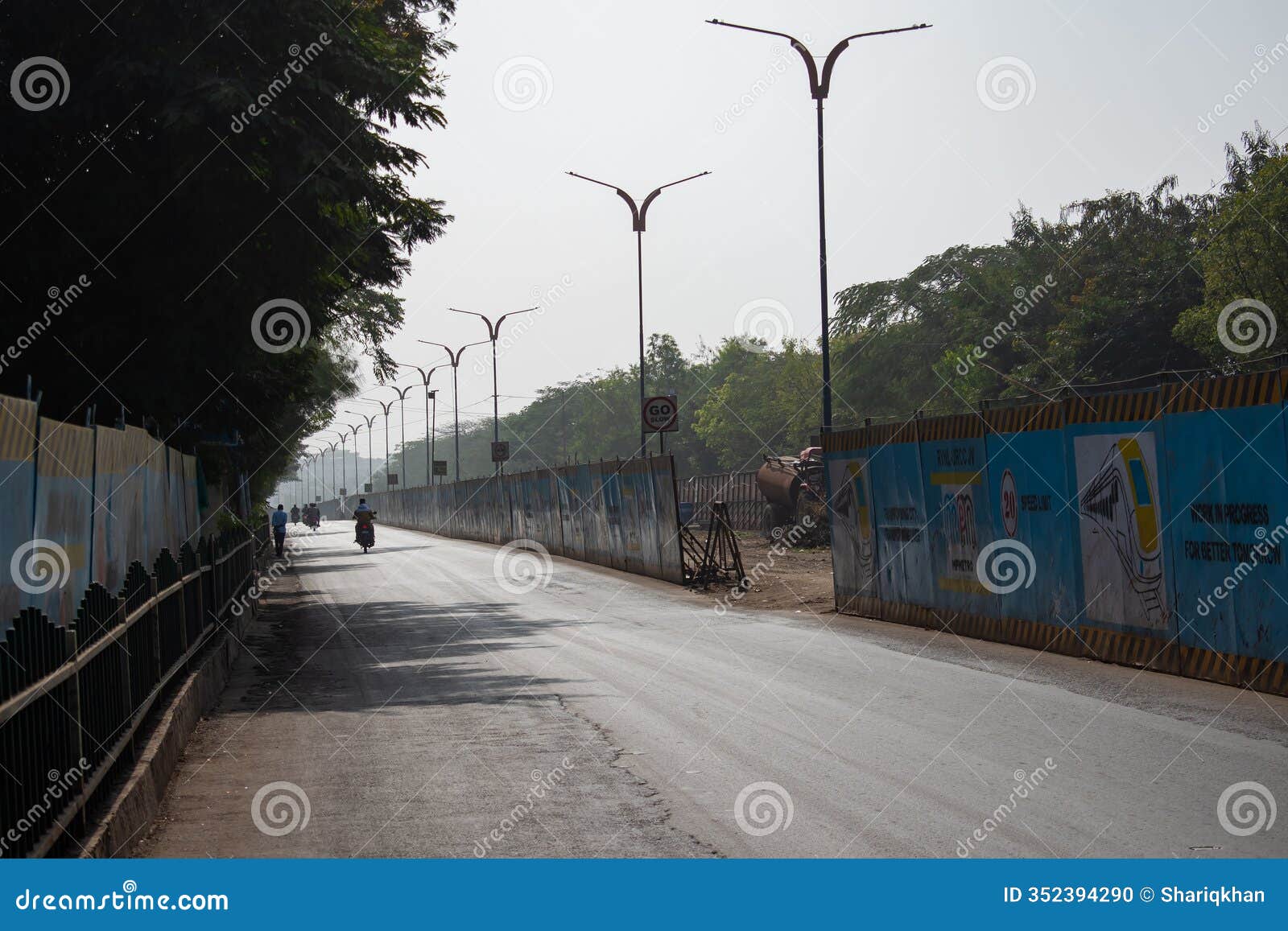 Indore City Metro Rail or Metro Train Track Construction Work at ...