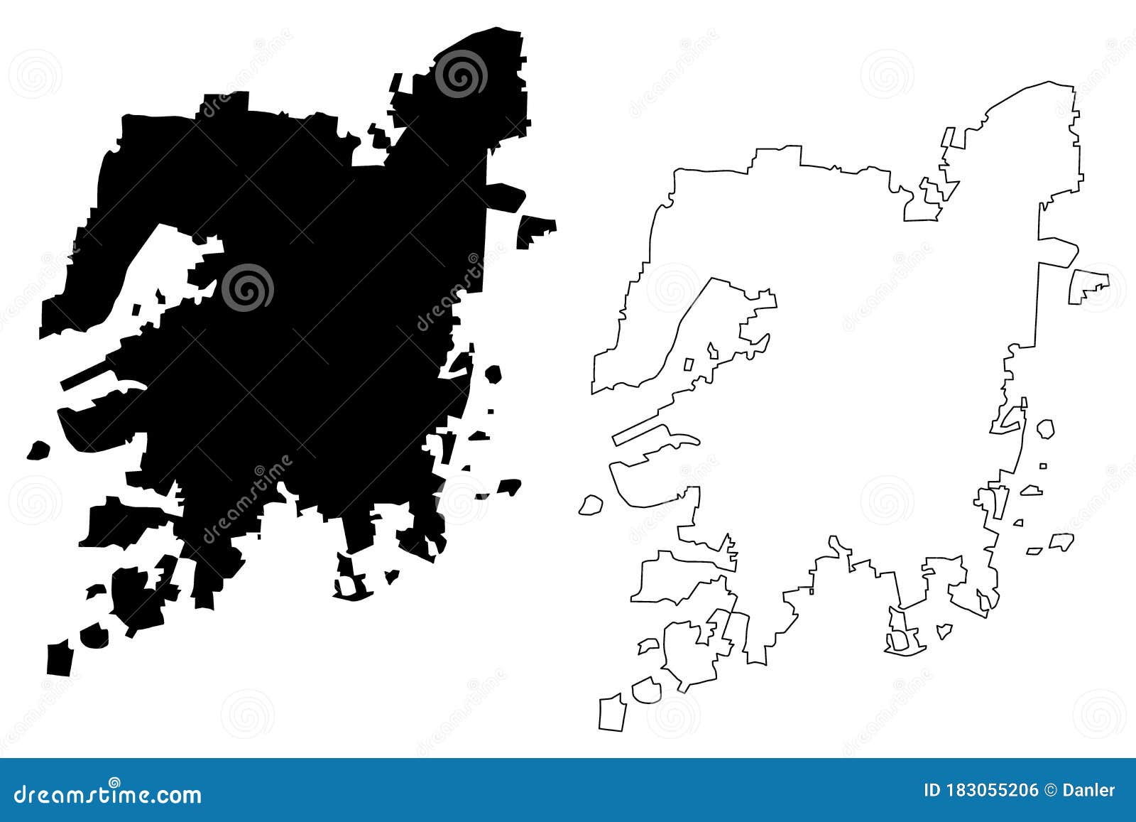 Indore City Republic of India, Madhya Pradesh State Map Vector ...