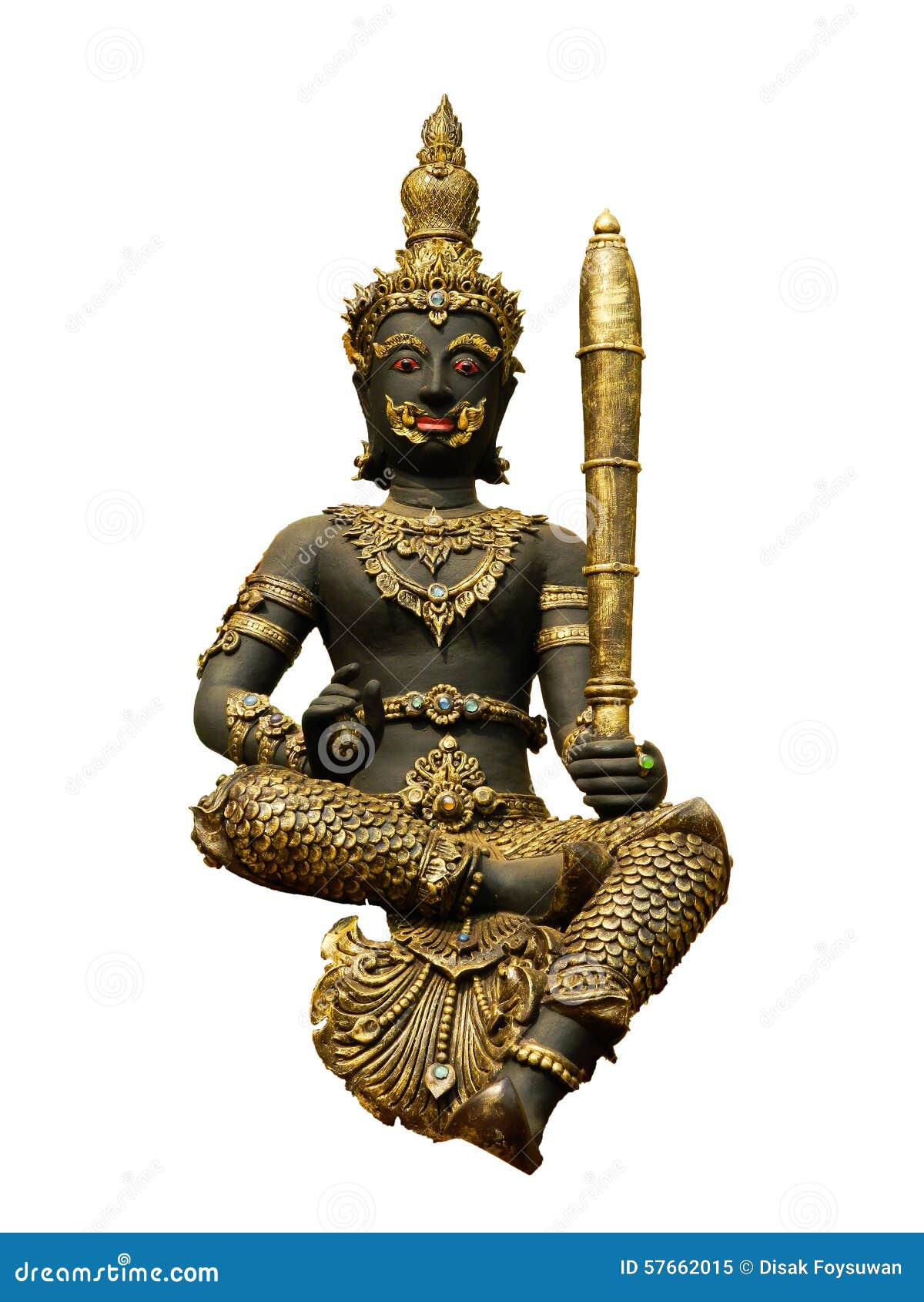 Indra statue in Thailand stock illustration. Illustration of copy ...